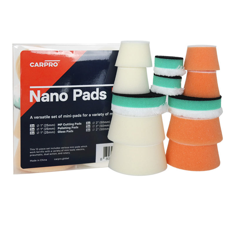 CarPro Nano Pads 1" and 2" KIT - 12 Pack